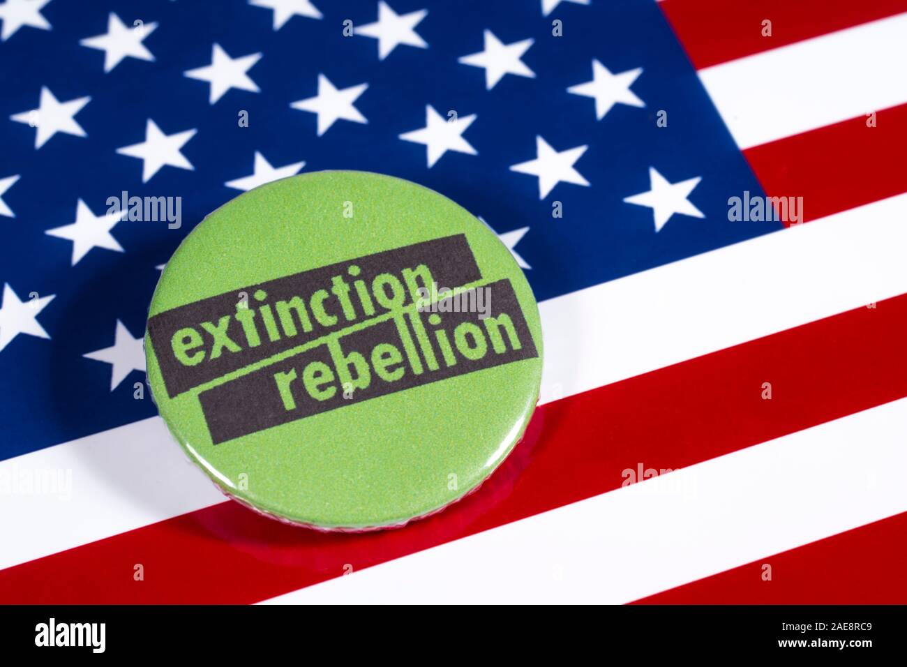 London, UK - November 22nd 2019: The symbol of Extinction Rebellion ...