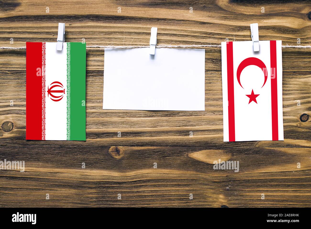 Iran northern cyprus flag hi-res stock photography and images - Alamy