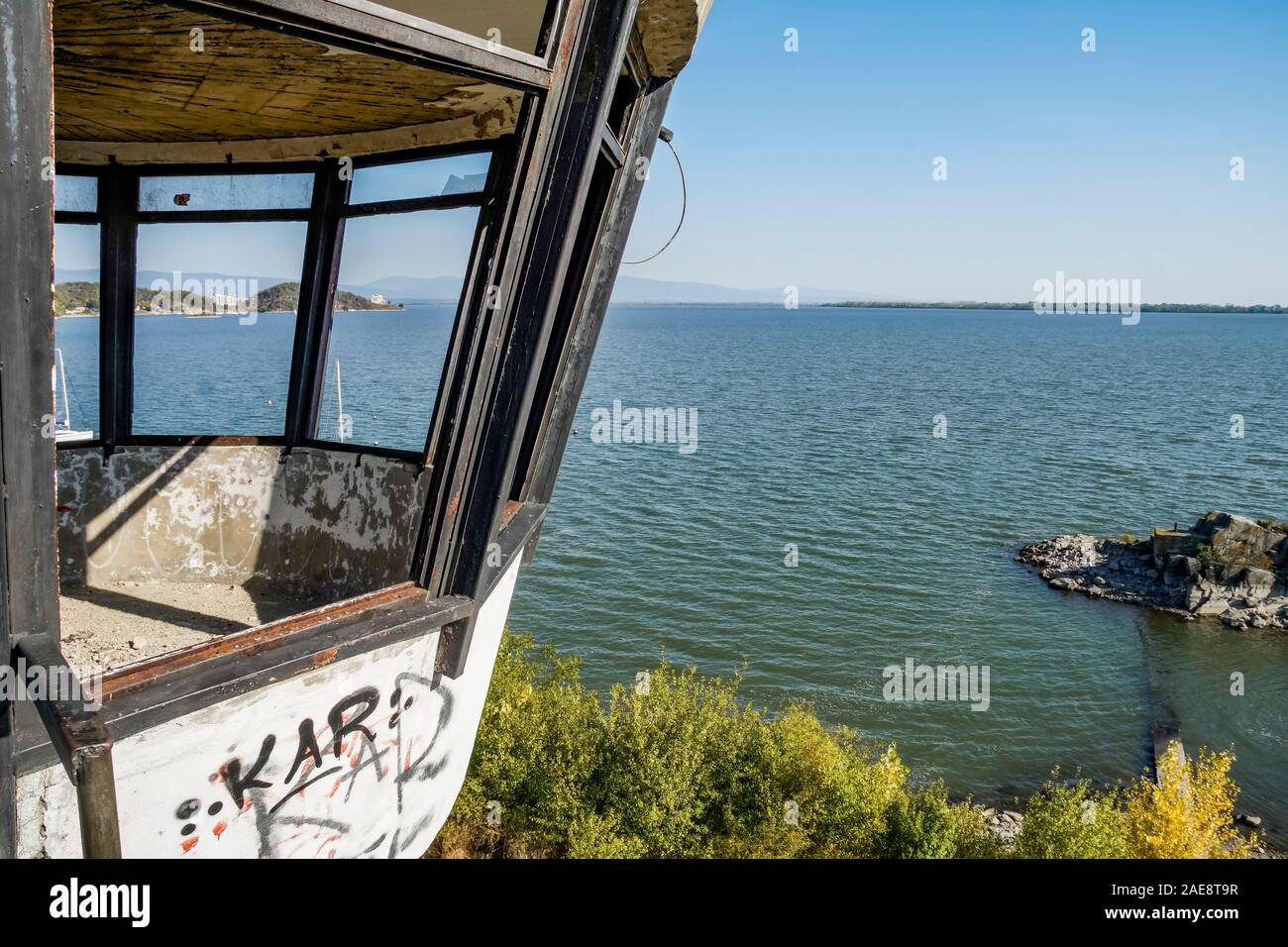 View from the legendary, neglected lookout tower "Kapitansky mostík ...