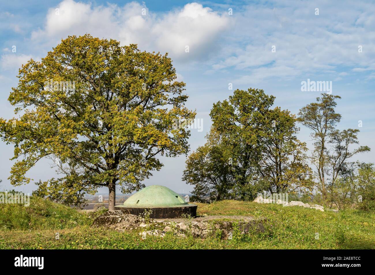 Przemysl Fortress: Fort XV Borek. Original metal artillery tower from ...