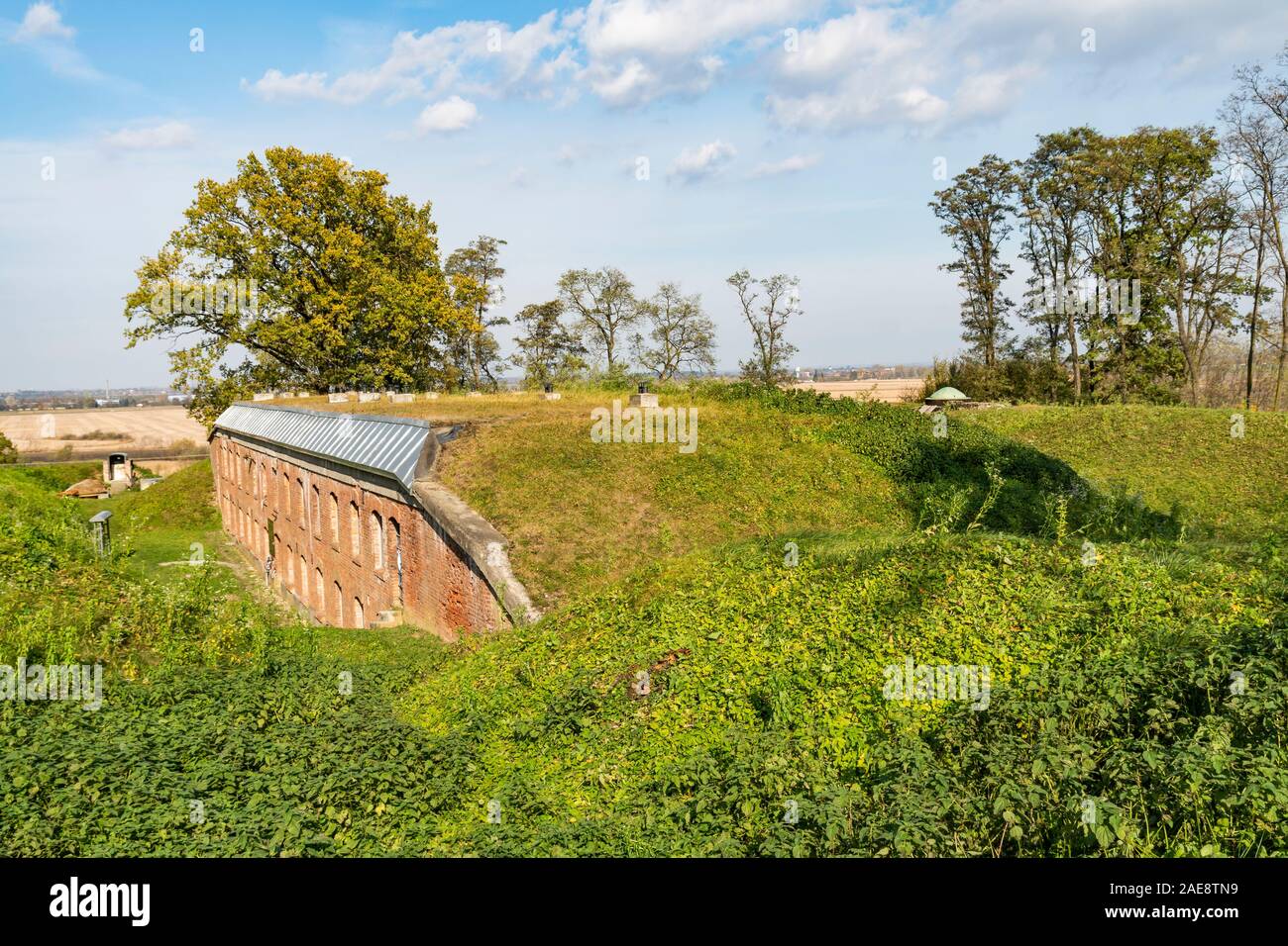 Przemysl Fortress: Artillery Fort XV Borek. Barracks building. Eastern ...