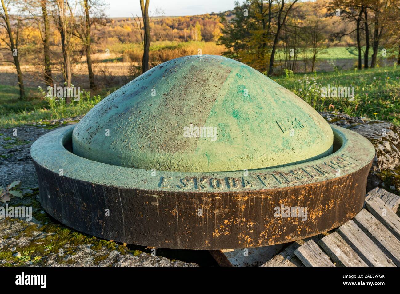 Przemysl Fortress: Fort XV Borek. Original metal artillery tower from ...