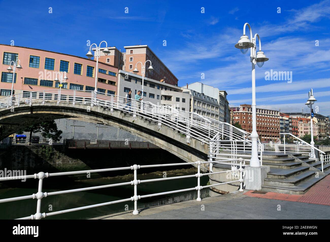 Footbridge of the ribera bridge hi-res stock photography and images - Alamy