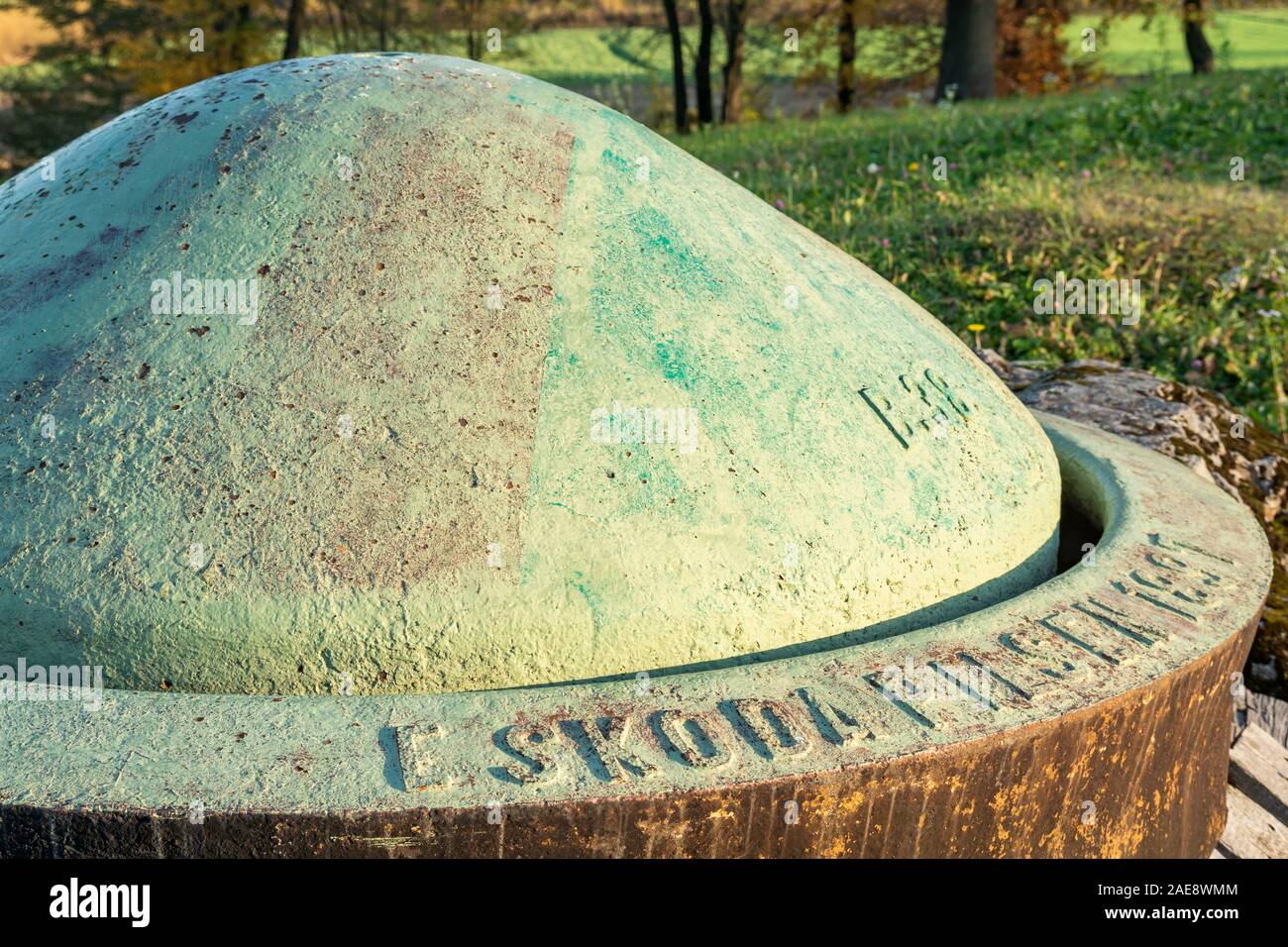 Przemysl Fortress: Fort XV Borek. Original metal artillery tower from ...