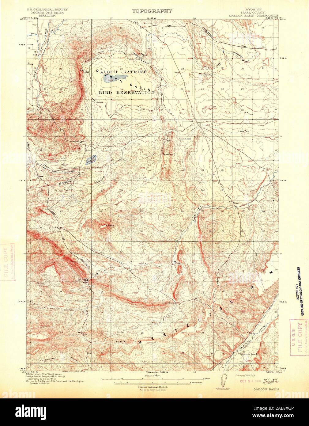 1913 oregon map hi-res stock photography and images - Alamy
