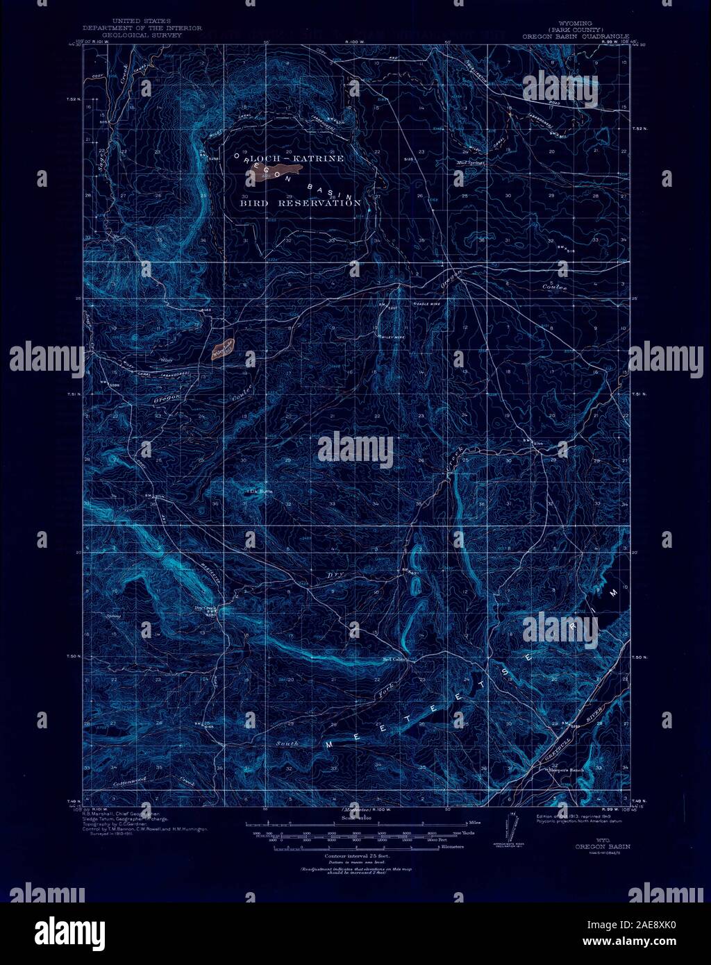 1913 oregon map hi-res stock photography and images - Alamy