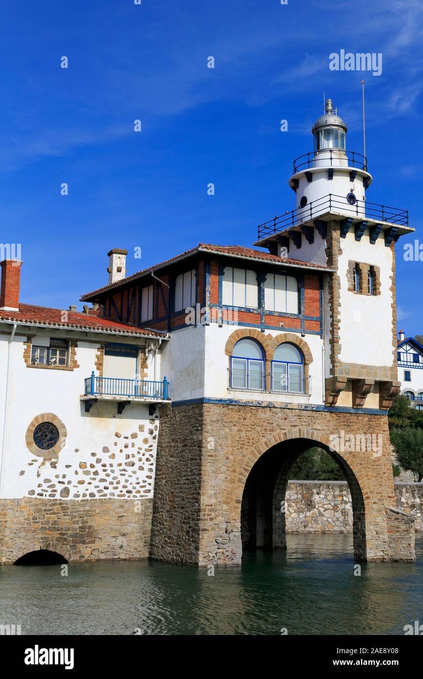 Arriluze Lighthouse & Coast Guard Station, Getxo,Bilbao City, Province ...