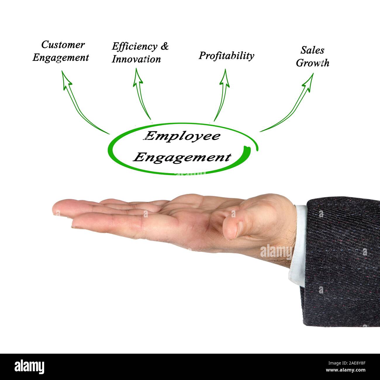 Diagram of Employment Engagement Stock Photo - Alamy