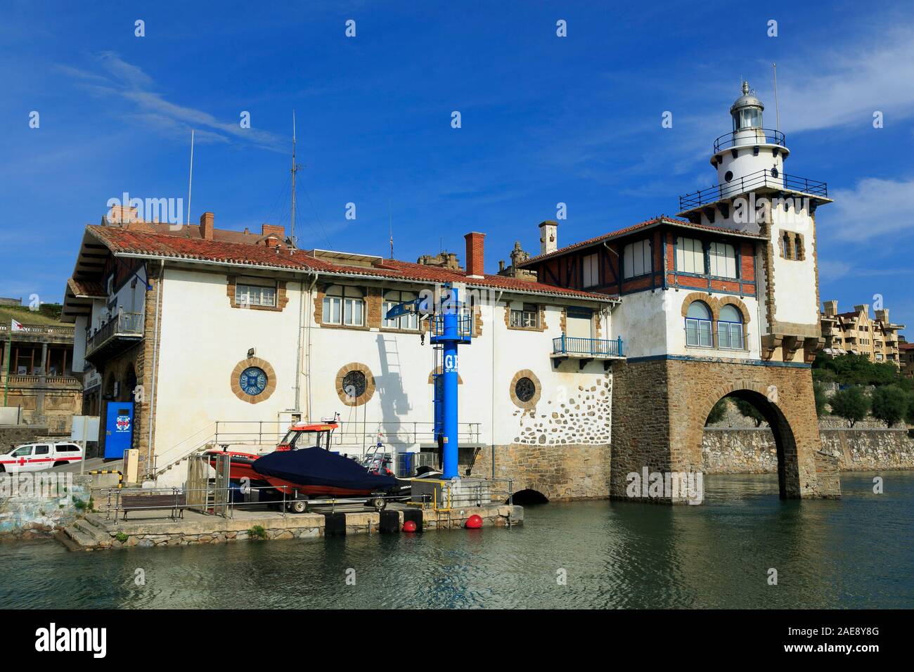 Arriluze Lighthouse & Coast Guard Station, Getxo,Bilbao City, Province ...