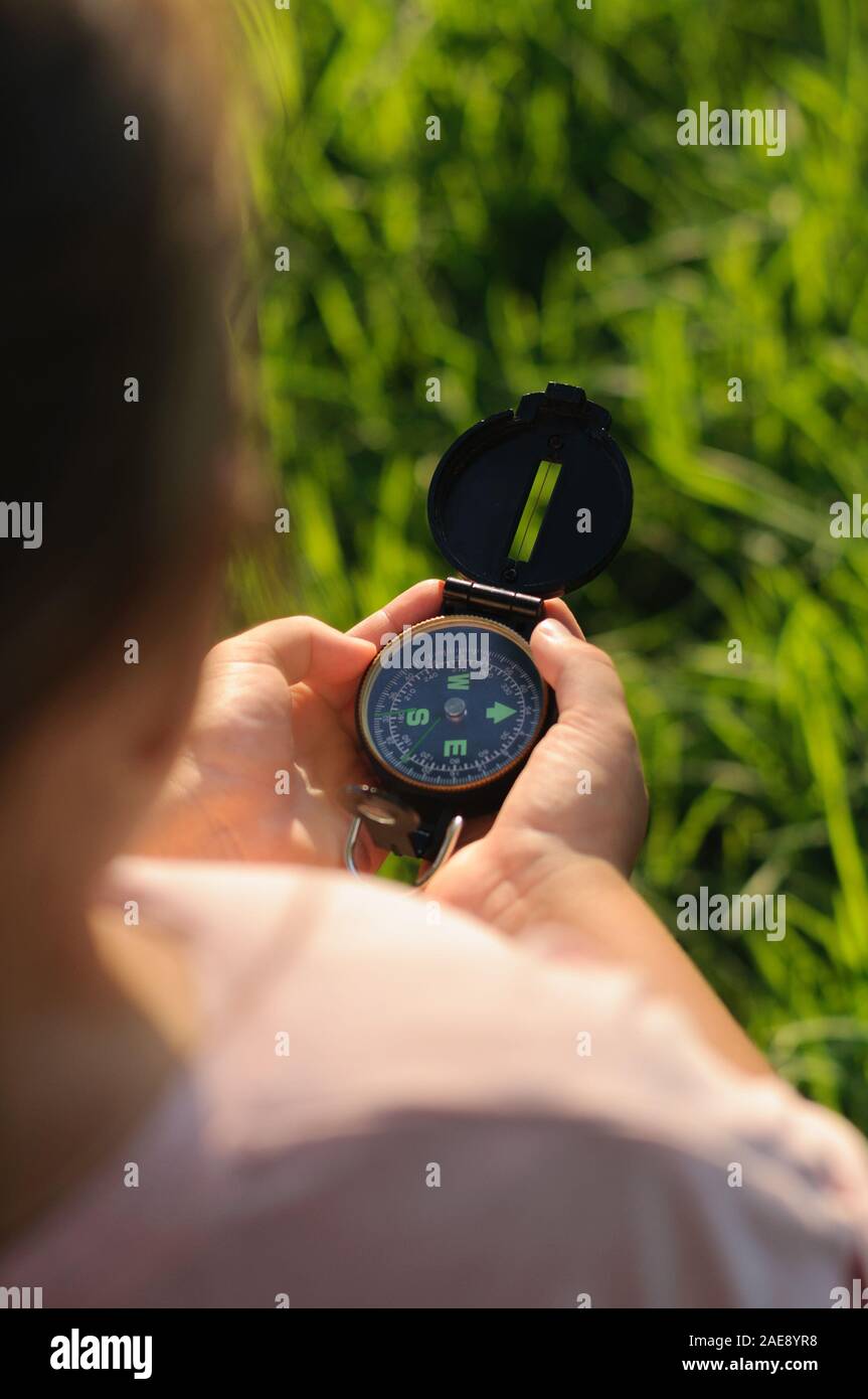 Child compass direction hi-res stock photography and images - Alamy