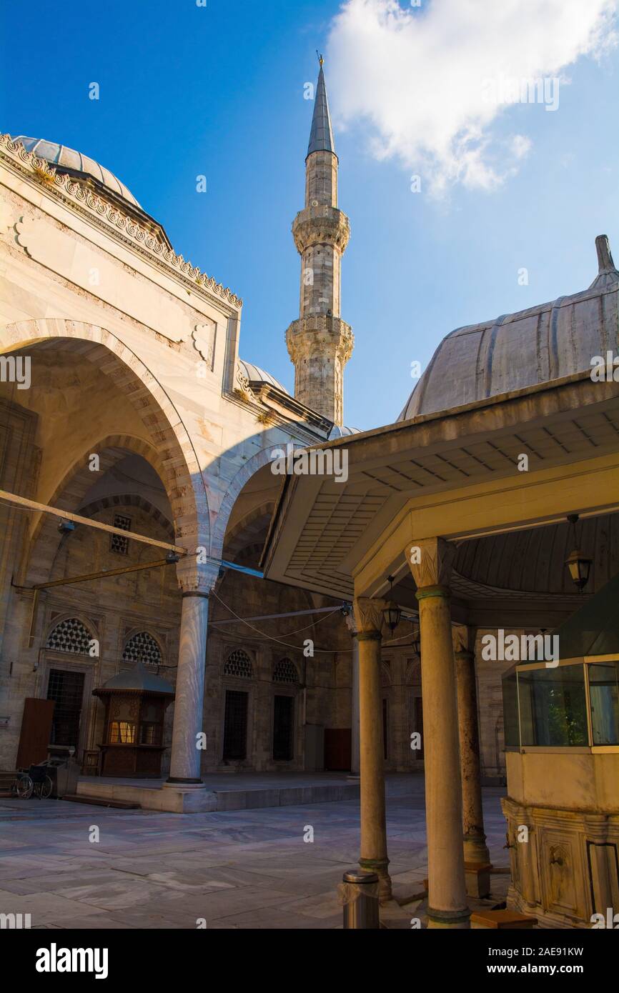 The sebil water fountain in the courtyard of Sehzade Mosque in the ...