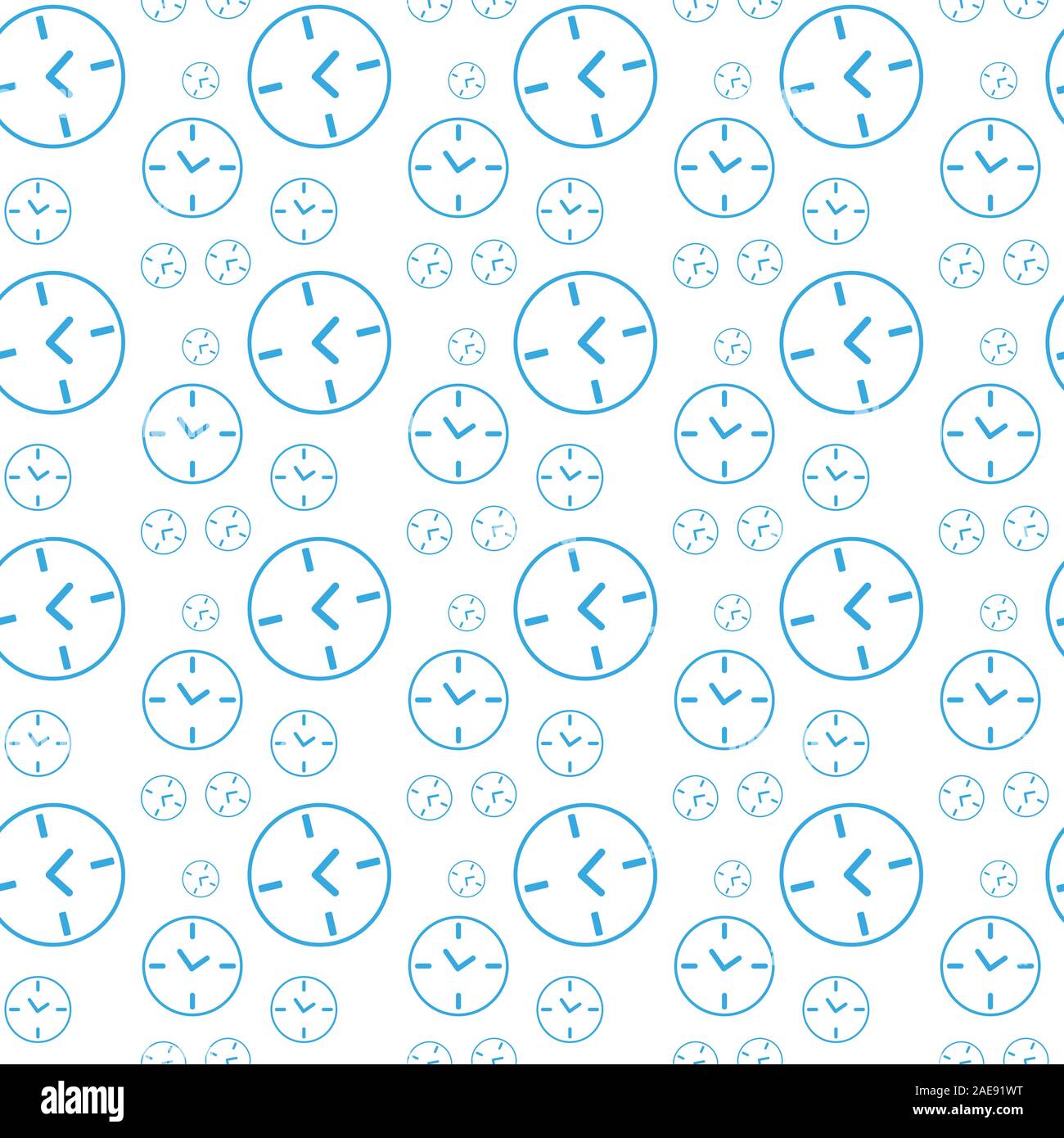watch time clock dial black and white seamless pattern Stock Vector ...