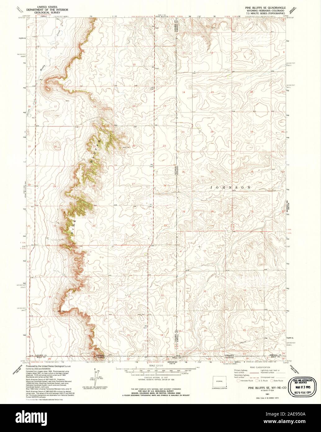Map of pine bluffs hi-res stock photography and images - Alamy
