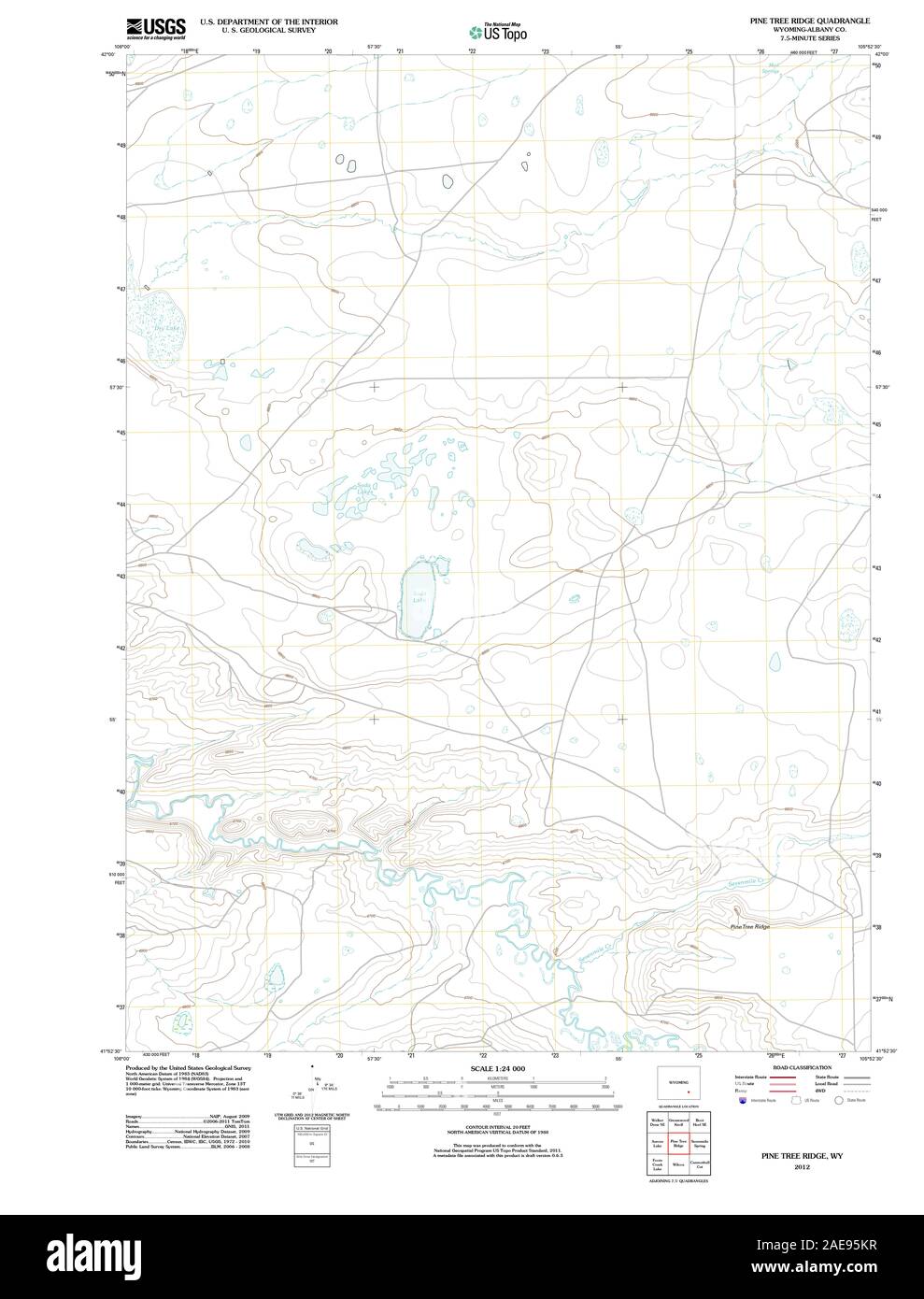 Map of pine ridge Cut Out Stock Images & Pictures - Alamy