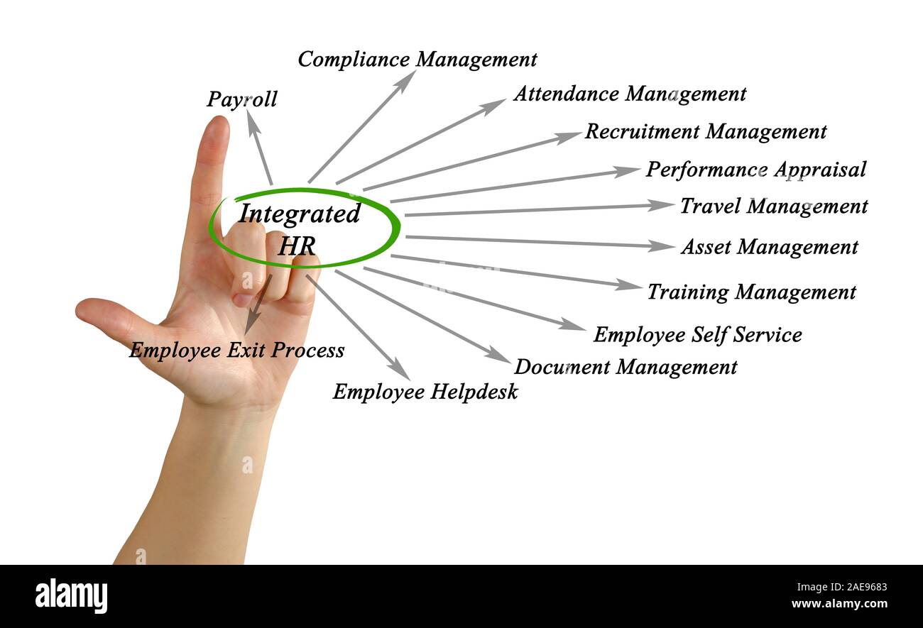 Diagram of Integrated HR Stock Photo - Alamy