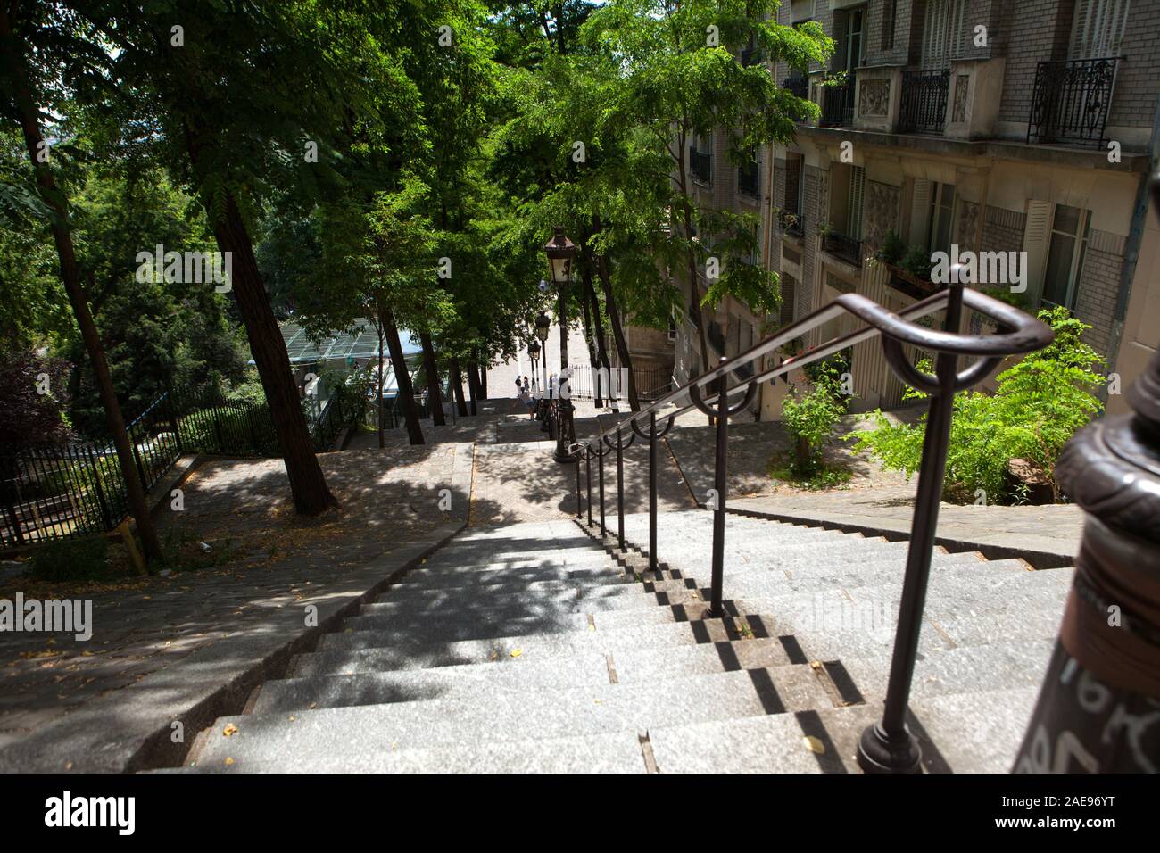 Montmartre steps hi-res stock photography and images - Alamy