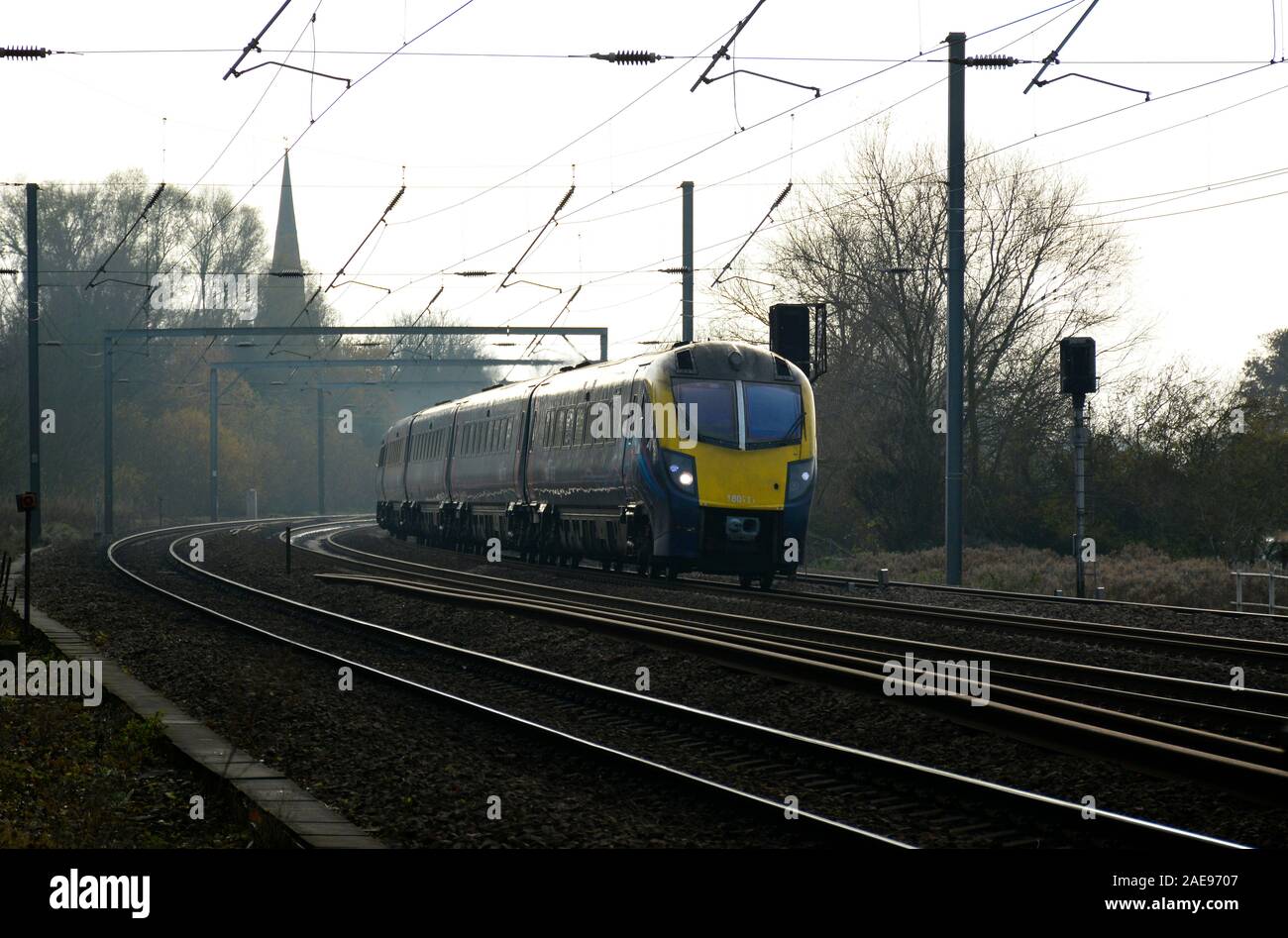 Hull Trains Class 180 Adelante 180111 passes the village of Offord ...