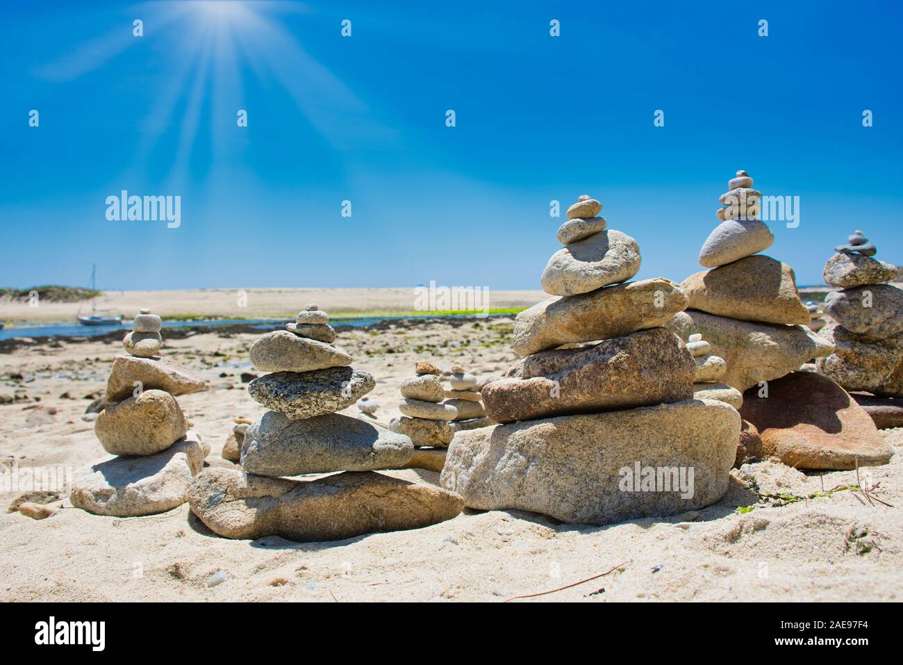 Pebble stone towers hi-res stock photography and images - Alamy