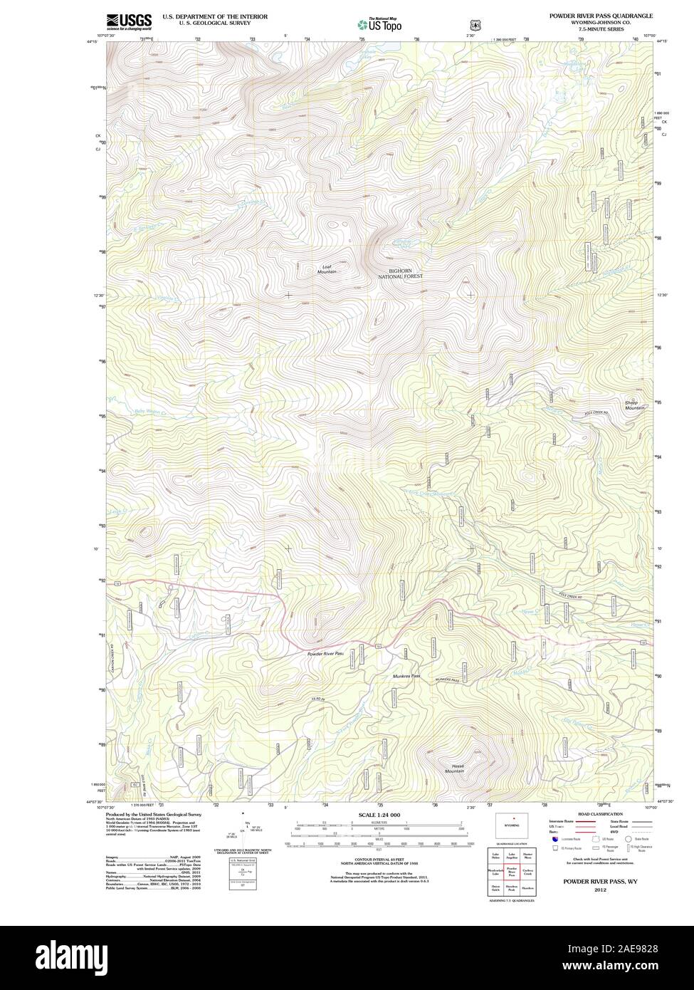 Map of powder river hi-res stock photography and images - Alamy