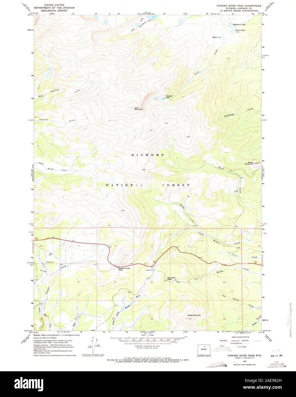 Map of powder river hi-res stock photography and images - Alamy