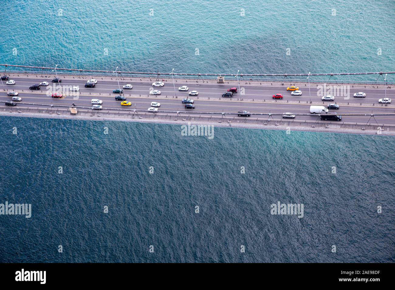 Istanbul, Turkey - June 9, 2013; Istanbul landscape from helicopter ...