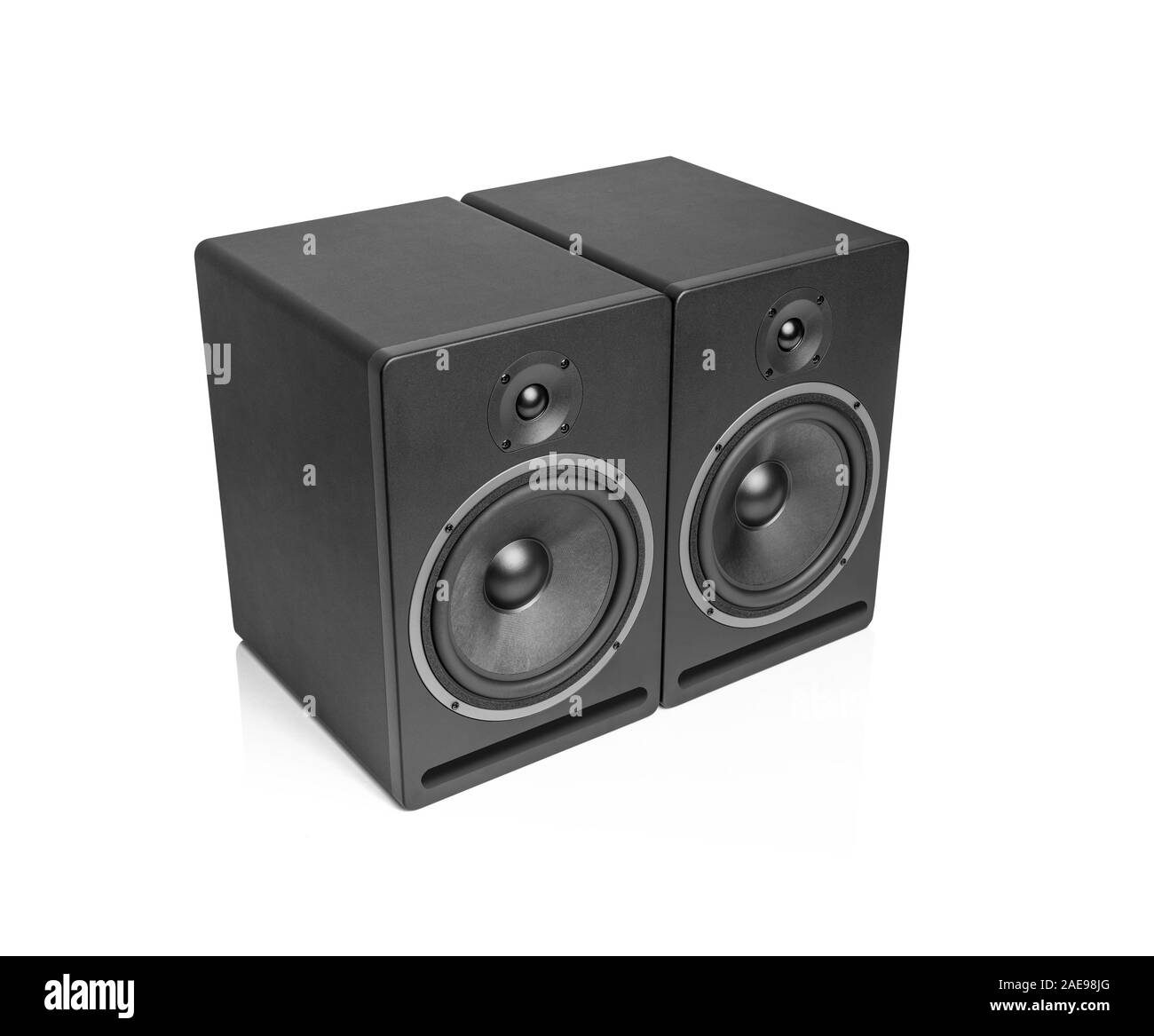 Speaker isolated on white background Stock Photo - Alamy