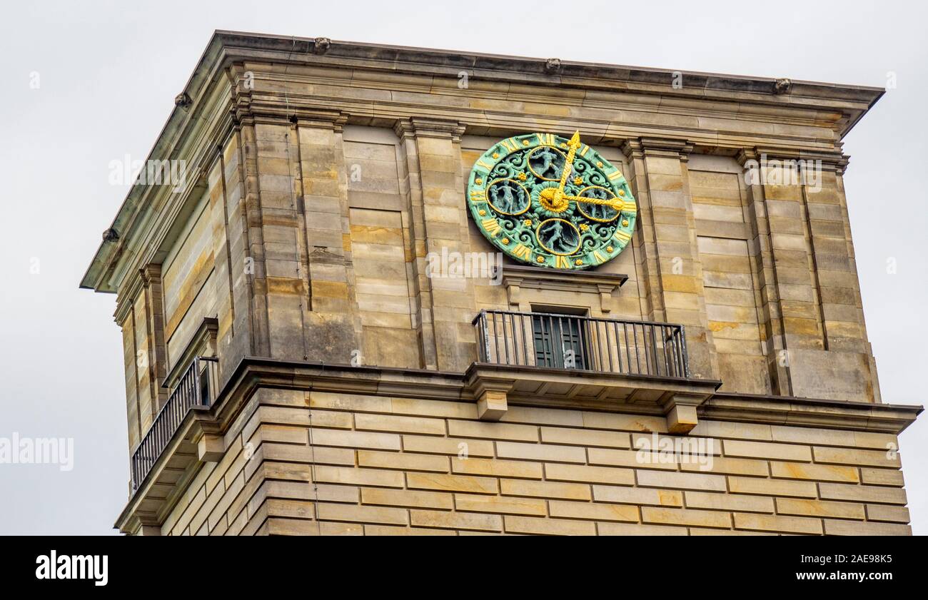Hamburg clock tower hi-res stock photography and images - Alamy
