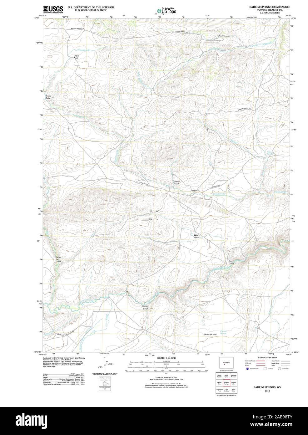 Map of radium springs hi-res stock photography and images - Alamy