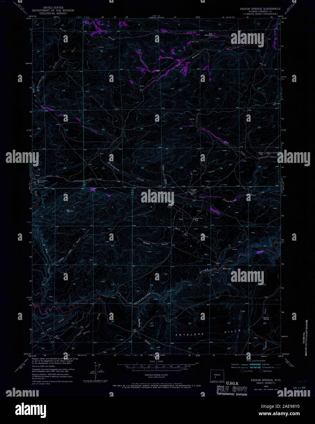 Map of radium springs hi-res stock photography and images - Alamy
