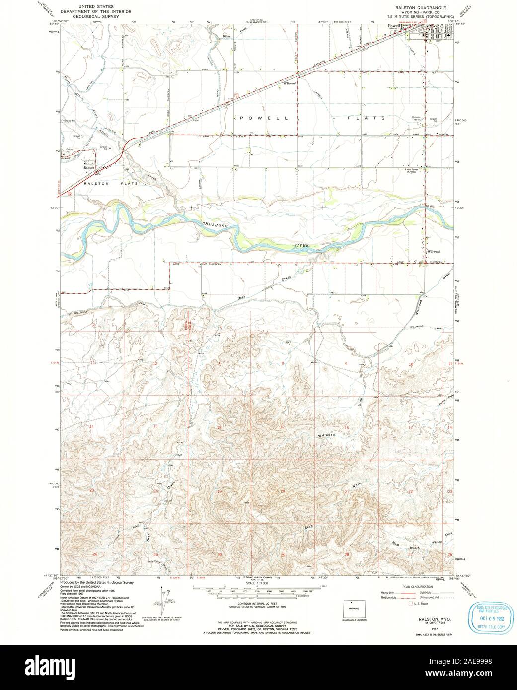 Map of ralston hi-res stock photography and images - Alamy