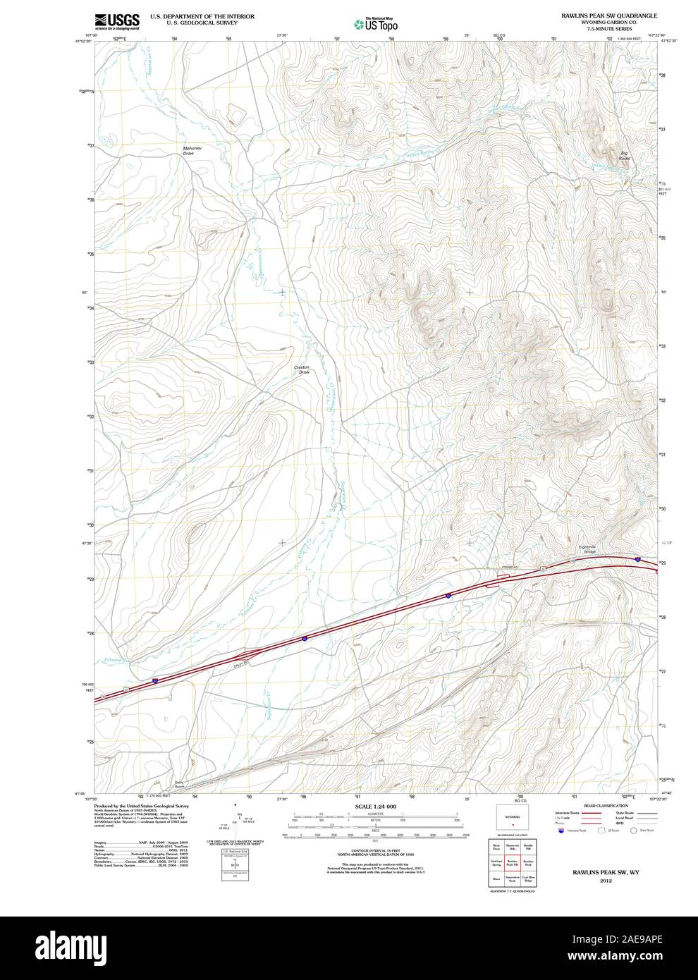 Rawlins map Cut Out Stock Images & Pictures - Alamy