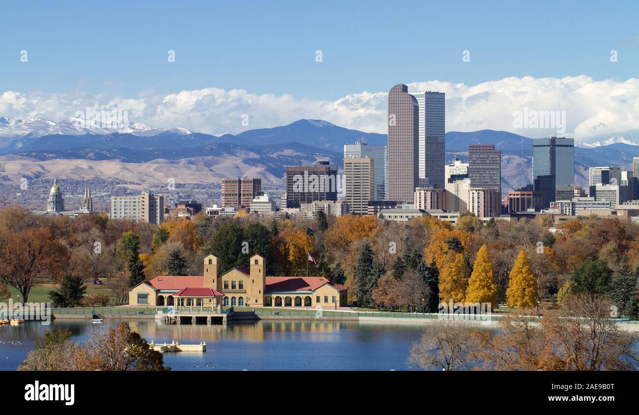 Mile High City Panorama Stock Photo - Alamy