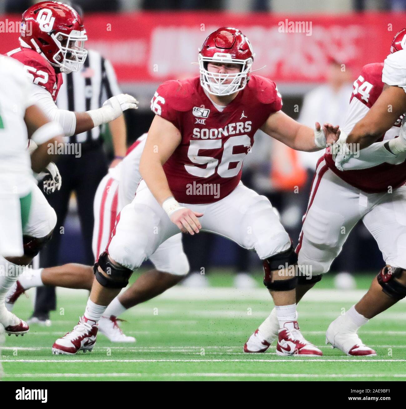 University of oklahoma sooners offensive lineman creed humphrey 56 hi ...