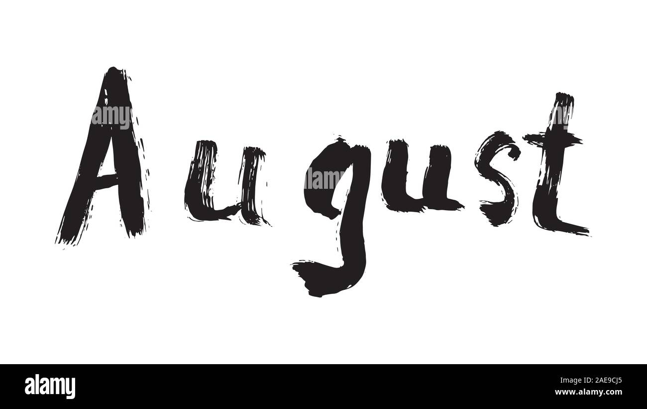 Month of year names hi-res stock photography and images - Alamy