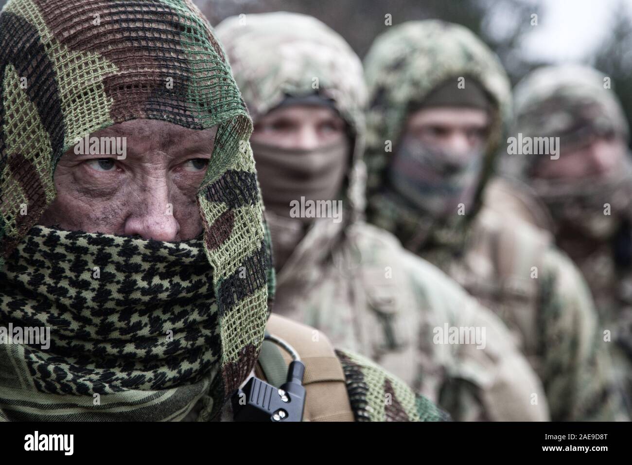 Army elite forces tactical soldiers group portrait Stock Photo - Alamy