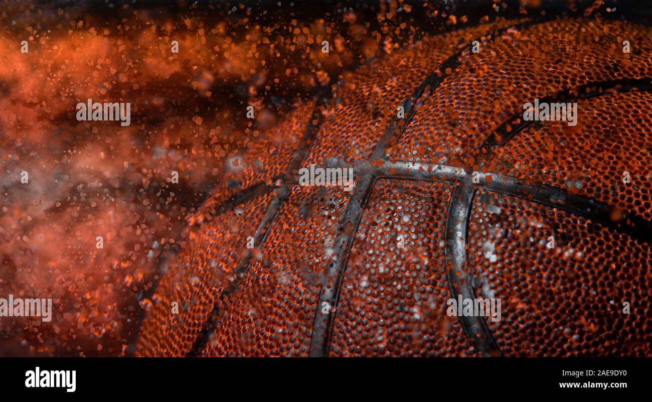 Closeup detail of basketball ball texture background Stock Photo - Alamy