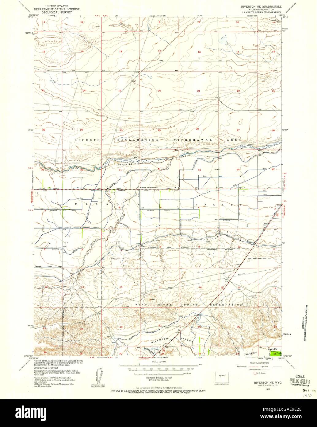 Map of riverton hi-res stock photography and images - Alamy