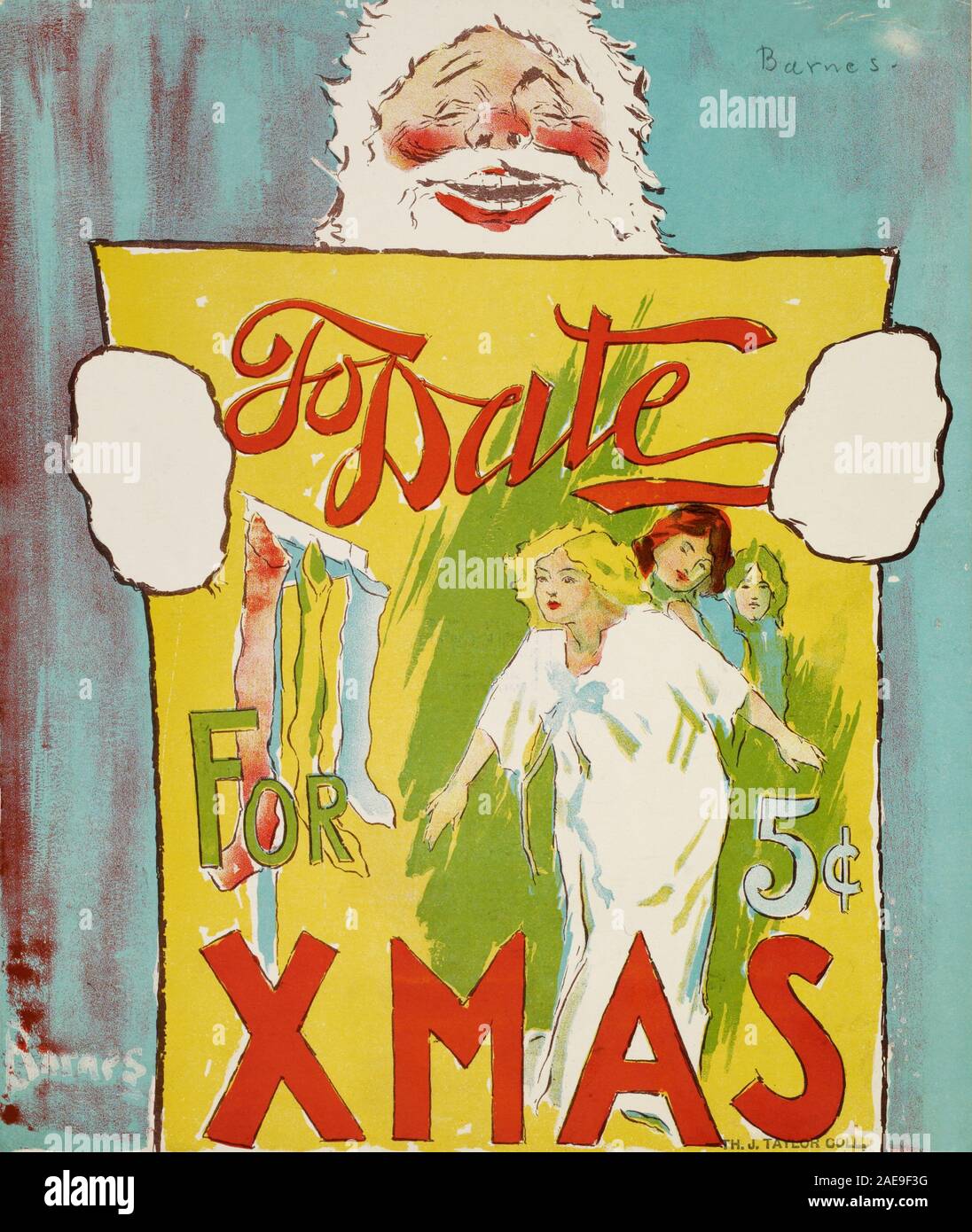 vintage christmas themed illustration Stock Photo - Alamy