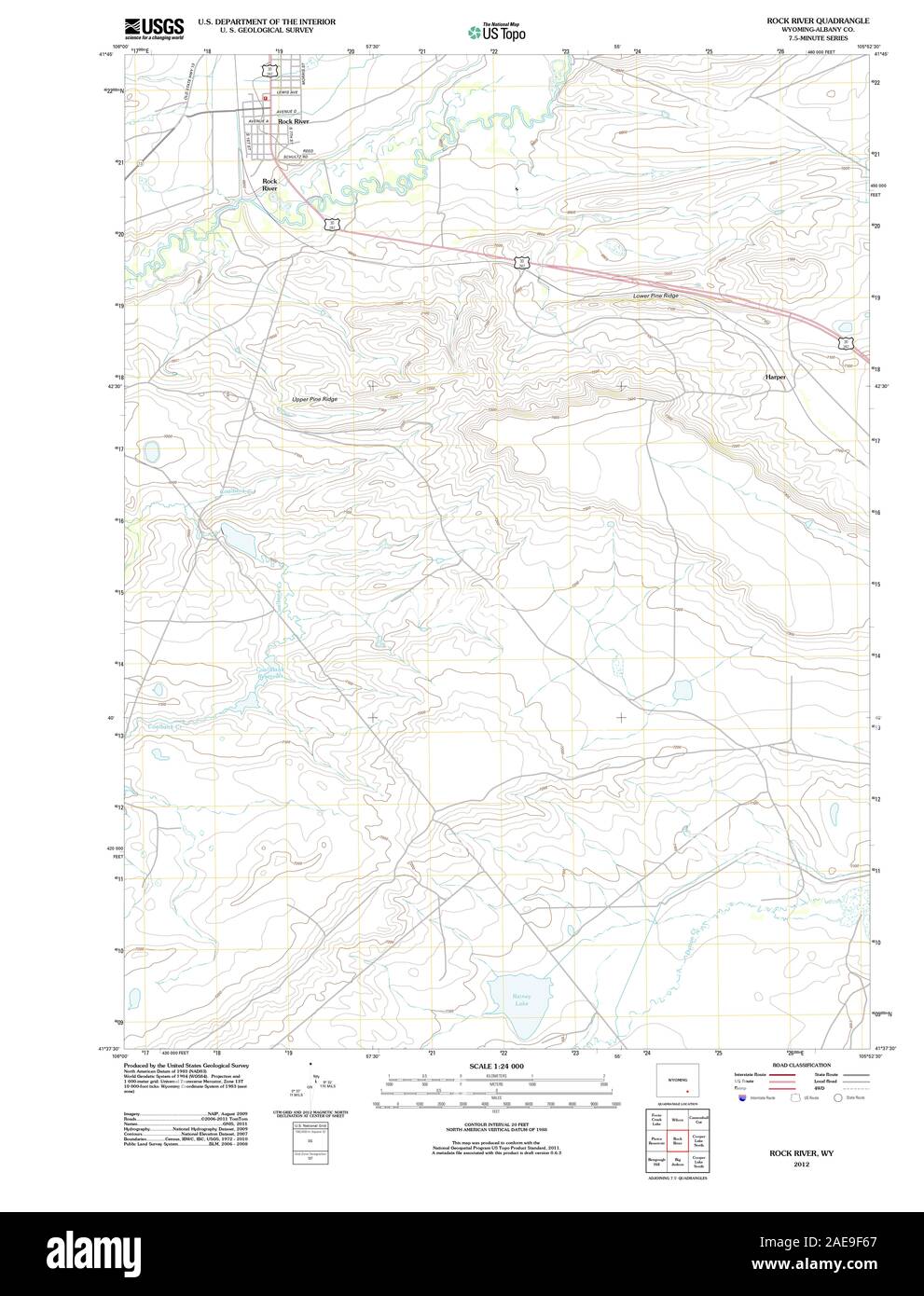Rock river map Cut Out Stock Images & Pictures - Alamy
