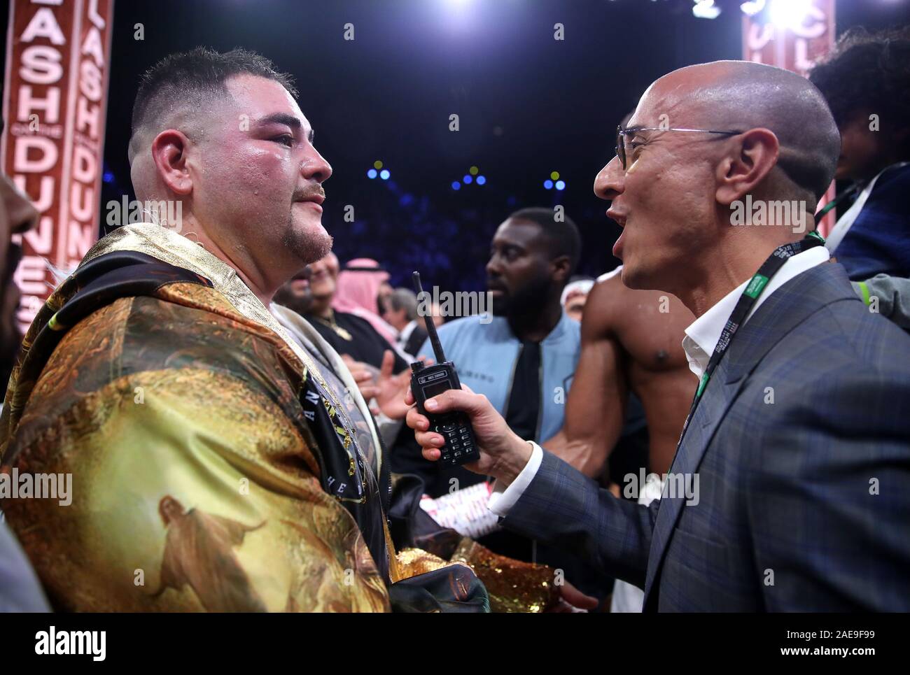 Andy Ruiz Jr. (left) with Omar Khalil, Managing Partner of Skill ...