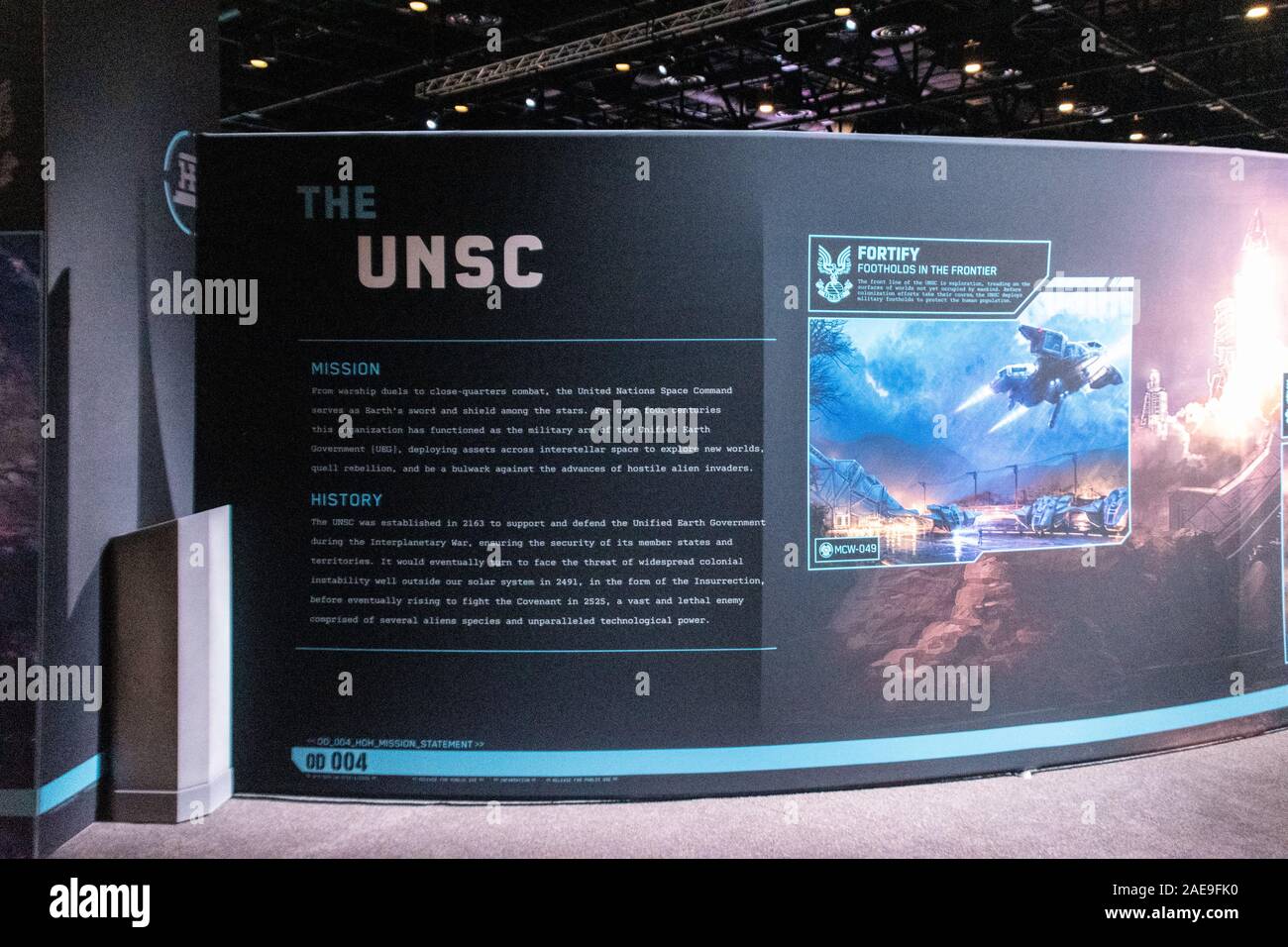 Halo Outpost Discovery, an event used to display all things halo Stock ...