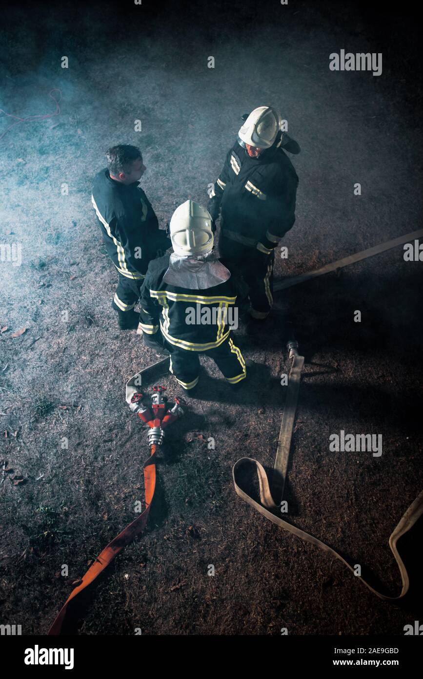 Protective equipment used firefighters hi-res stock photography and ...