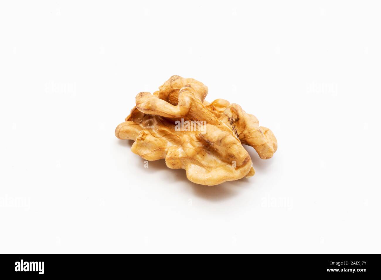 Macro peeled walnut kernel Cut Out Stock Images & Pictures - Alamy
