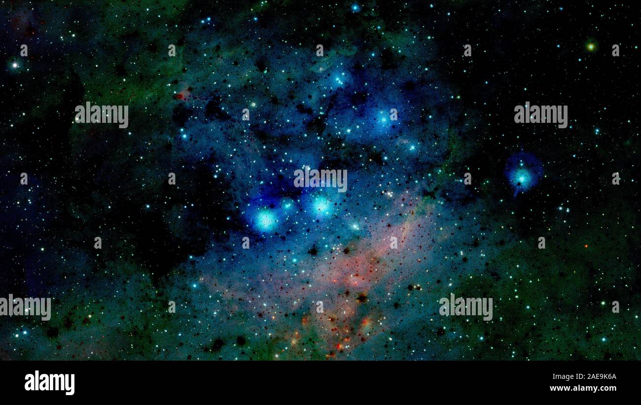 Infinite space background with nebulas and stars. This image elements ...