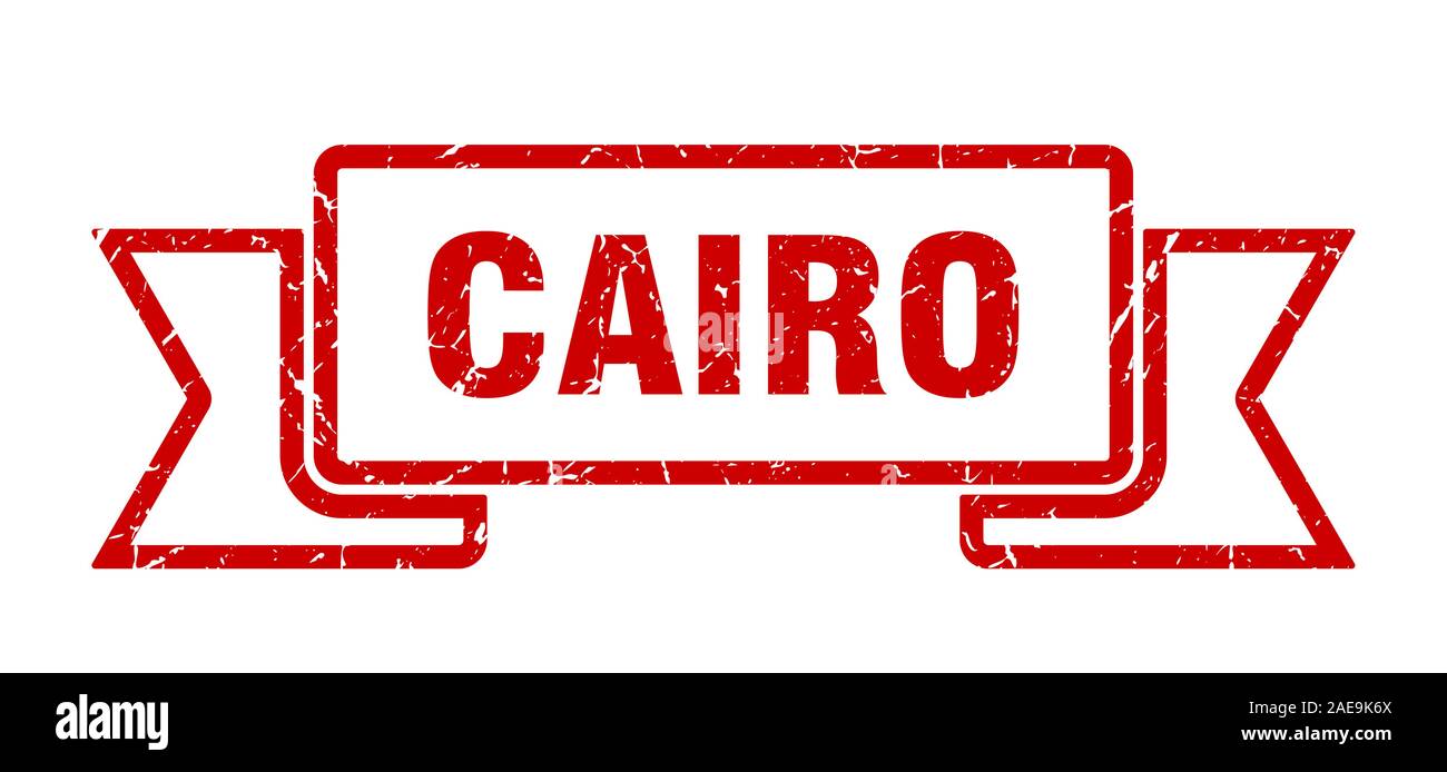 Cairo ribbon. Red Cairo grunge band sign Stock Vector Image & Art - Alamy