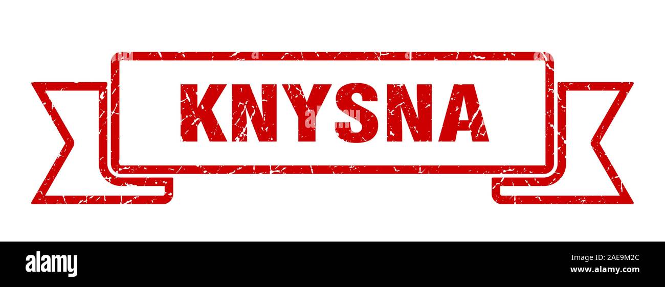 Knysna ribbon. Red Knysna grunge band sign Stock Vector Image & Art - Alamy