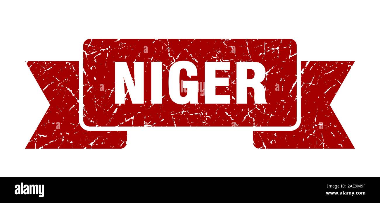 Niger ribbon. Red Niger grunge band sign Stock Vector Image & Art - Alamy