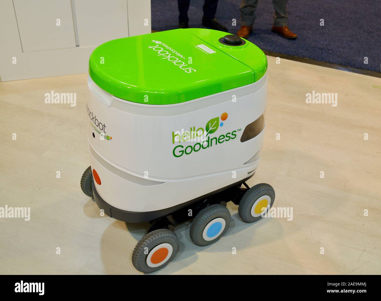 SnackBot autonomous, self-driving robot designed to deliver PepsiCo ...