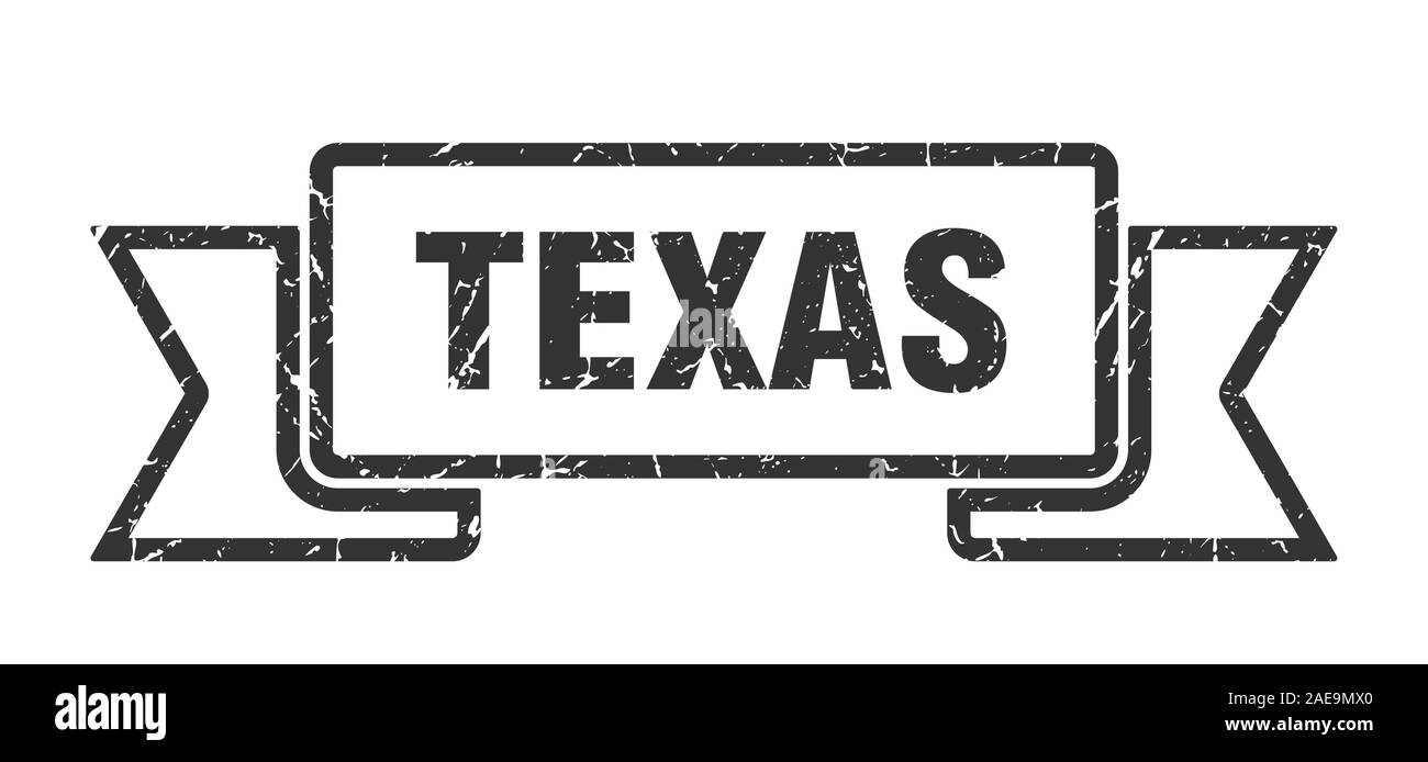 Texas ribbon. Black Texas grunge band sign Stock Vector Image & Art - Alamy