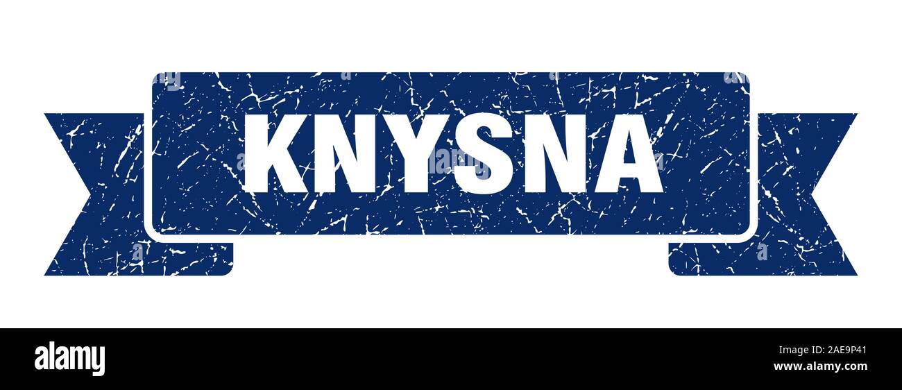 Knysna ribbon. Blue Knysna grunge band sign Stock Vector Image & Art ...